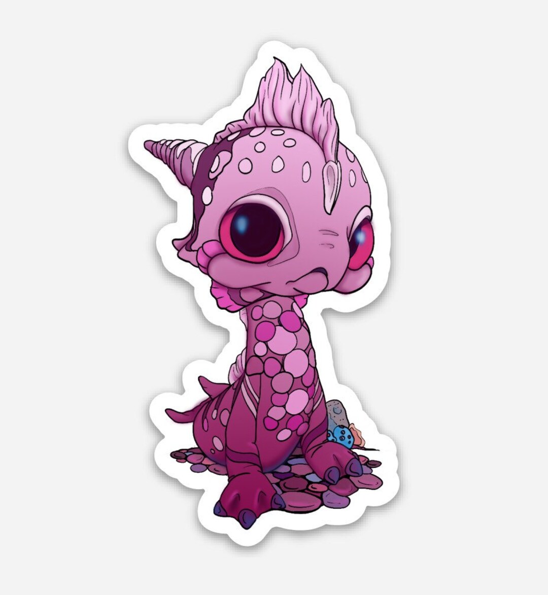 Water Dragon Sticker 3-pack - Etsy