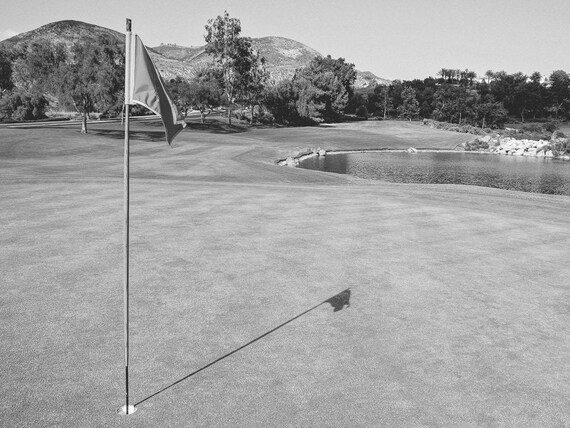 Golf Course Black And White