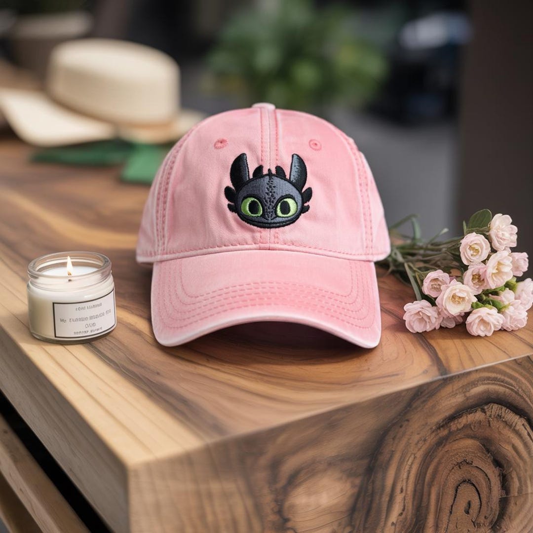 Embroidered How to Train Your Dragon Hat, Embroidered Toothless ...