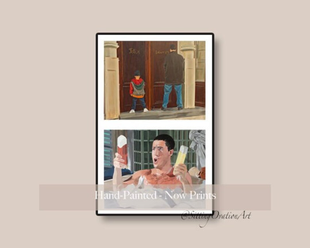 Adam Sandler Print | Bathroom Art | Hand-painted Original - Etsy