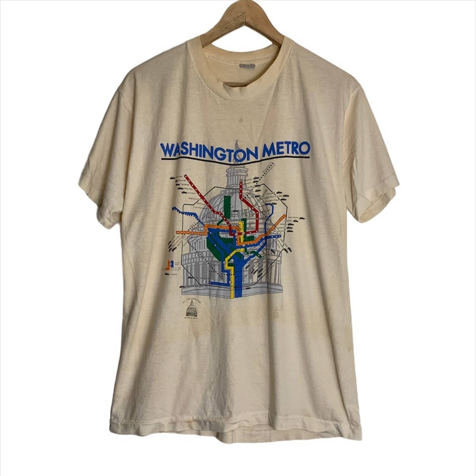 Vintage Washington Metro Map T-shirt - Etsy