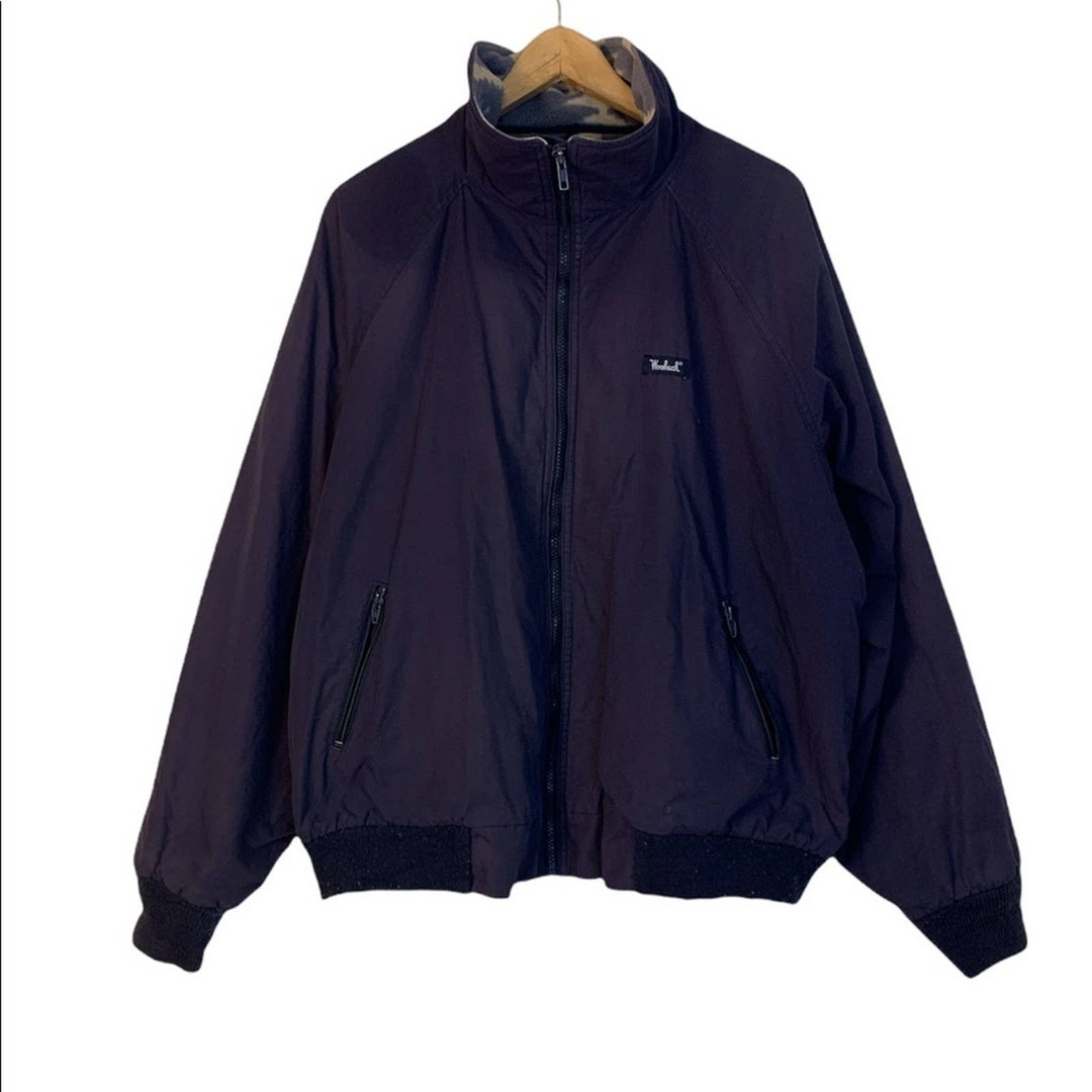 Vintage Woolrich Fleece Lined Jacket - Etsy