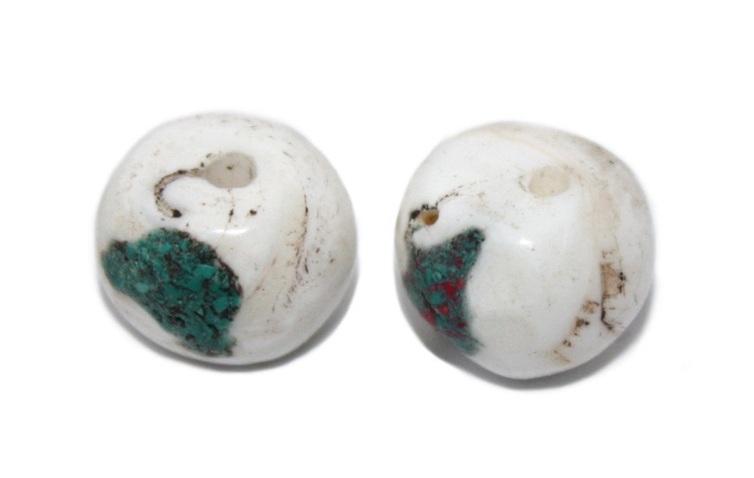 Conch Shell Beads 2 Beads Nepalese Beads Tibetan Beads Nepal Beads ...