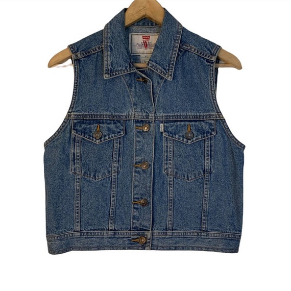 Vintage Levi's Denim Vest - Etsy Vintage Levi's Denim Vest - Etsy