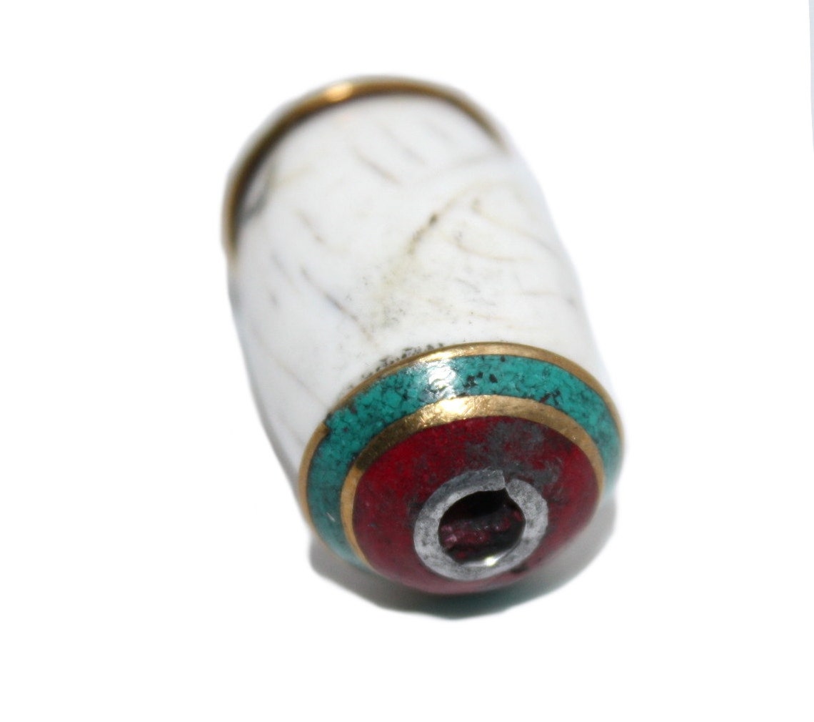 Conch Shell Beads Coral Beads Turquoise Beads 1 Bead Tibetan - Etsy
