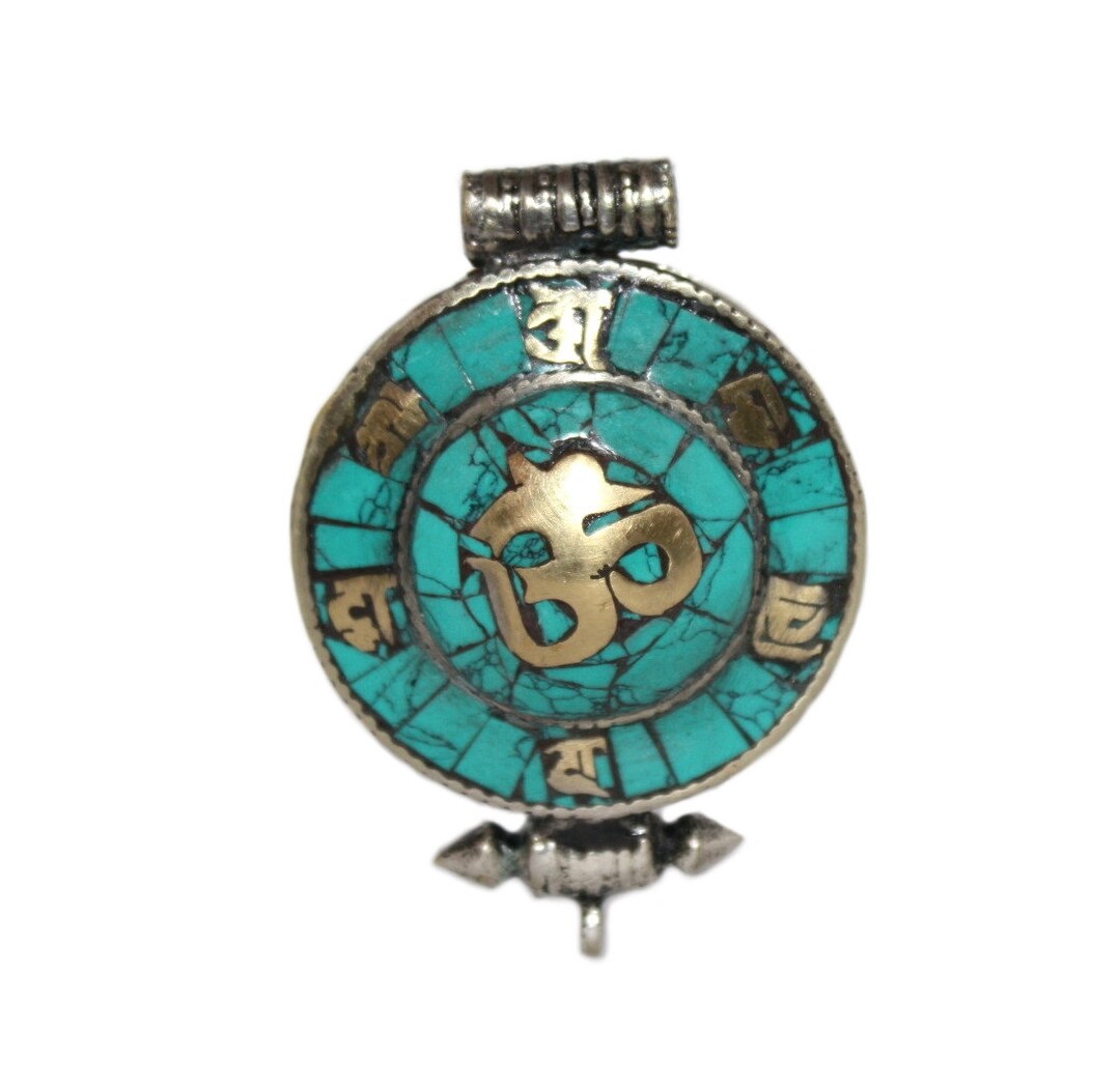 Turquoise Pendant Nepal Pendant Tibet Pendant Yoga Pendant Coral ...