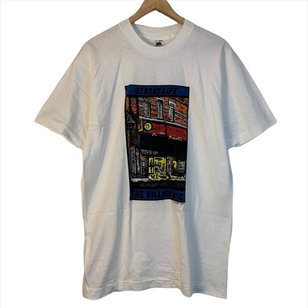 Vintage 1990 Street Life the Village NYC T-shirt - Etsy