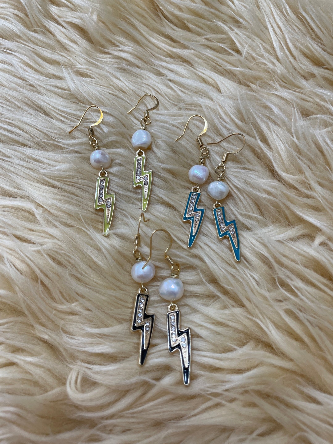 Freshwater Pear Lighting Bolts - Etsy