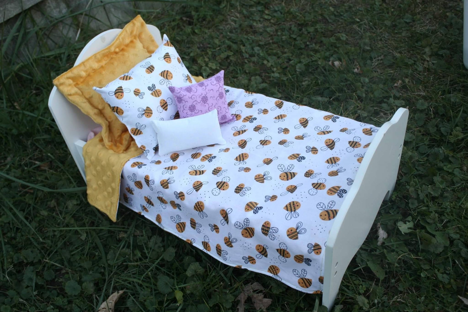 Blaire Bedding Set Bumble Bee Bedding Set 18 Doll - Etsy