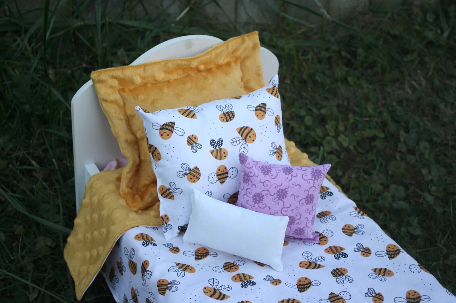 Blaire Bedding Set Bumble Bee Bedding Set 18 Doll - Etsy