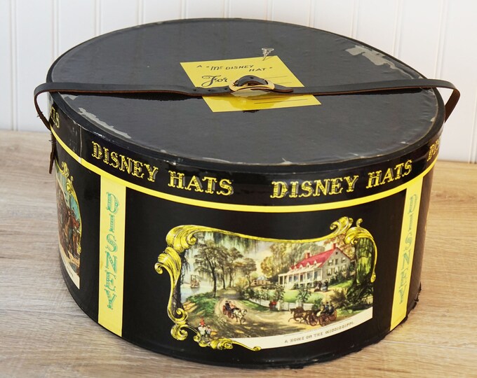 Vintage 1920s-1930s Empty Men's Hat Box "a Mr. Disney Hat" of Disney ...