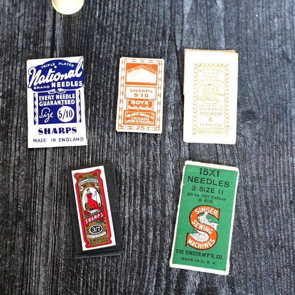 Vintage Needle Packs - Etsy