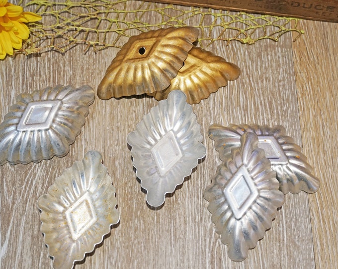 Vintage Scalloped Diamond Shape Molds Set Of, Crafting, Assemblage ...