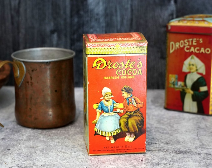 Vintage Mid Century Droste's Dutch Process Cocoa Box, H Hamstra & Co ...
