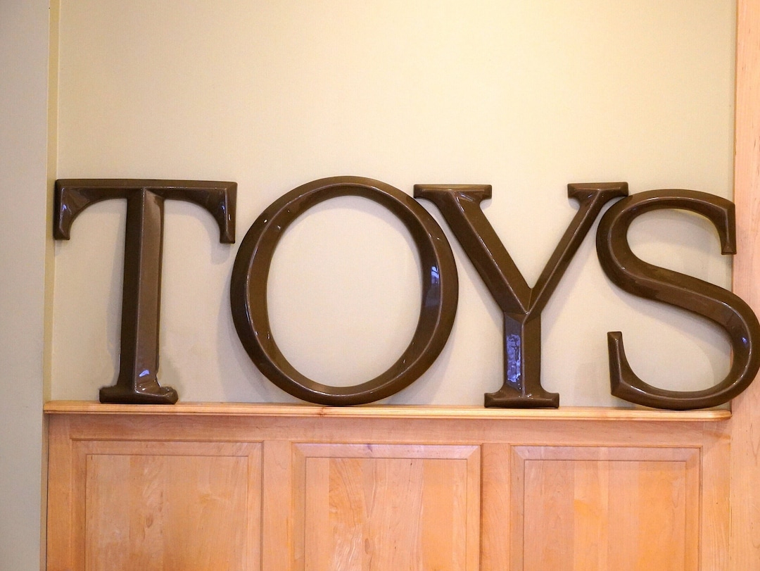 Vintage Department Store Wall Hanging Toy Department Letters, TOYS, 17 ...