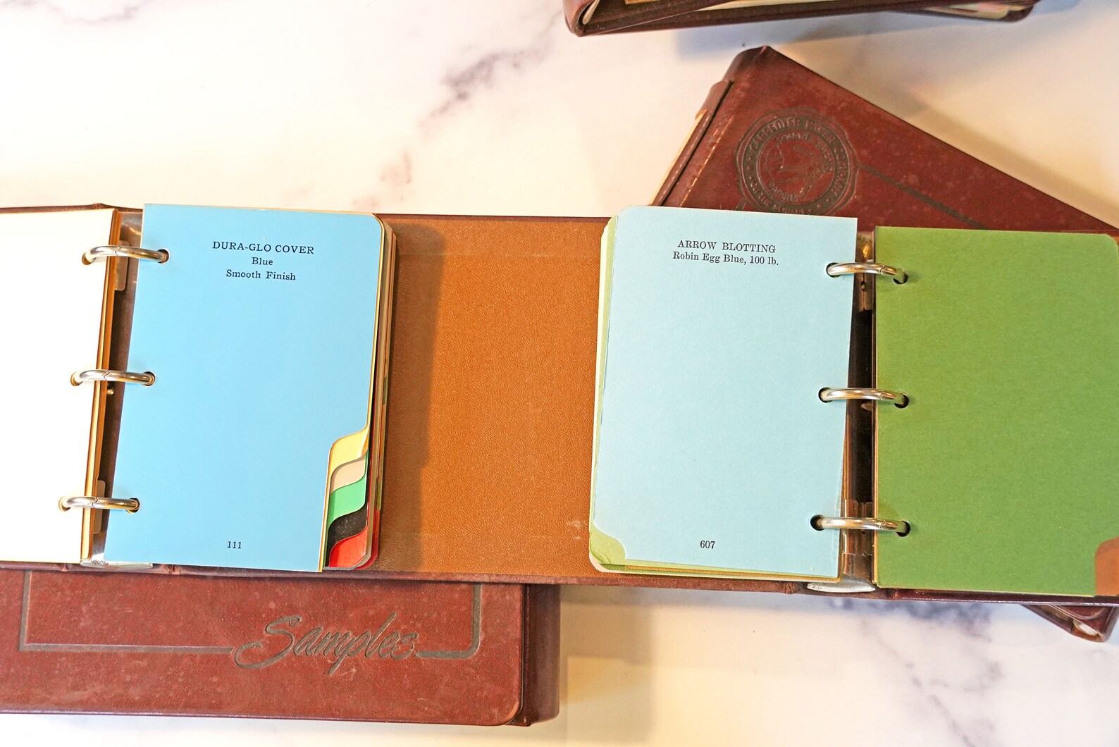 Vintage Mid-century Carpenter Paper Company 7 Leather Bound - Etsy