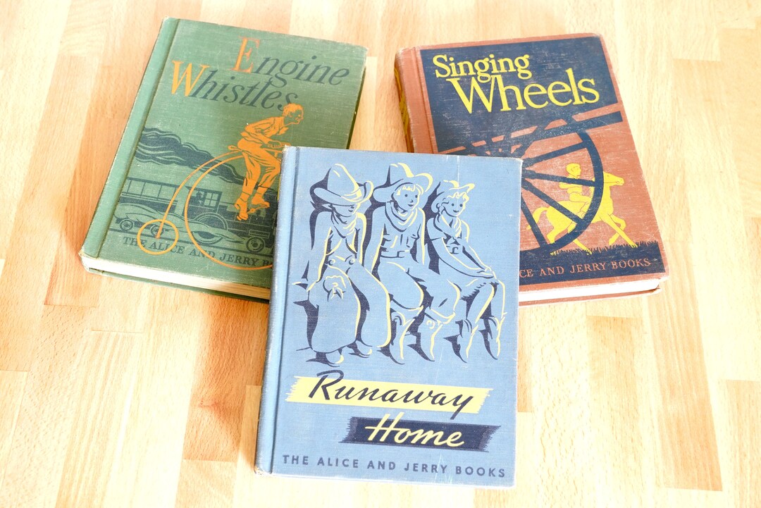 Vintage Hard Cover Alice & Jerry Reading Foundation Series Books, 1942 ...