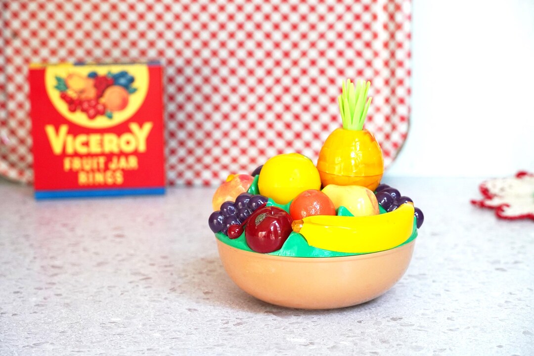 Vintage 1958 Starke Design Fruit Bowl Shakers & Sugar Bowl Set, Hard ...