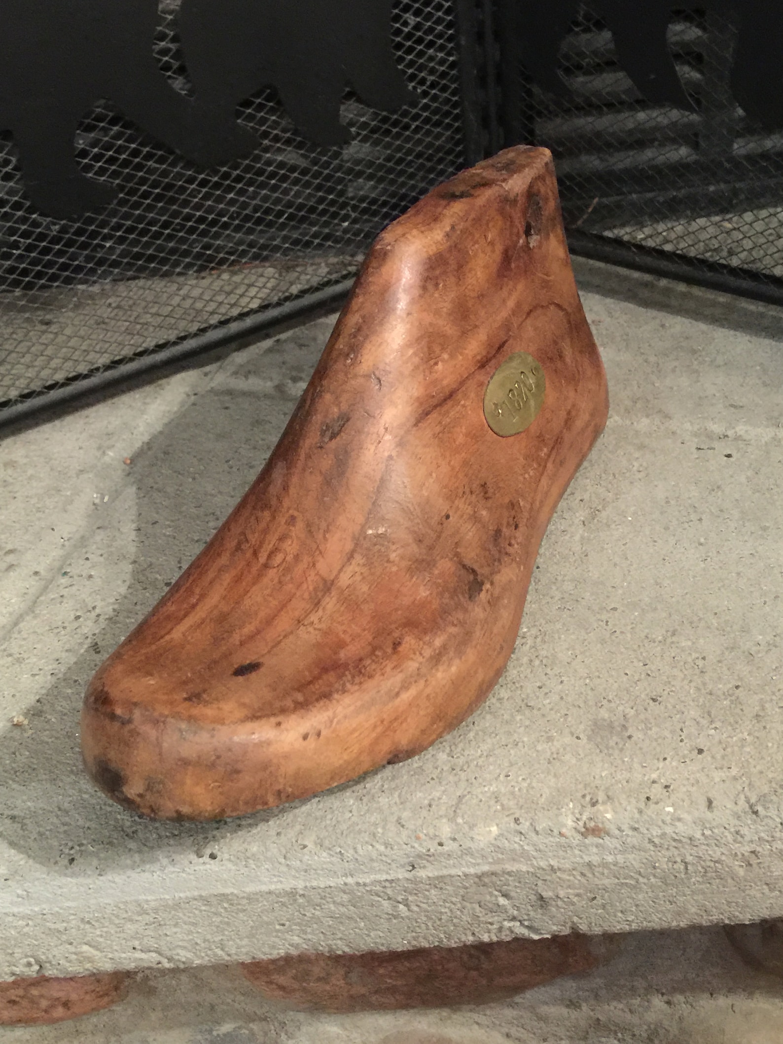 Antique 1820 Wooden Shoe Last Form With Engraved Brass Plate | Etsy