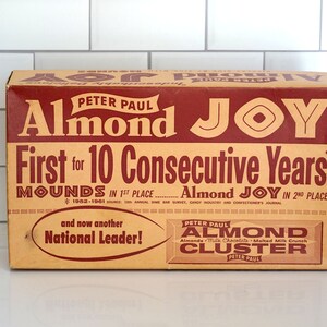 Vintage 1961 Peter Paul Mounds Almond Joy Chocolate Candy Bar - Etsy