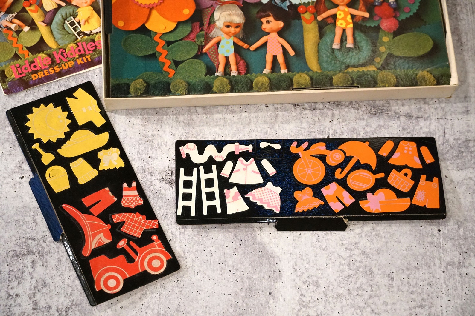 Vintage 1968 Colorforms Mattel Liddle Kiddles Play Set | Etsy