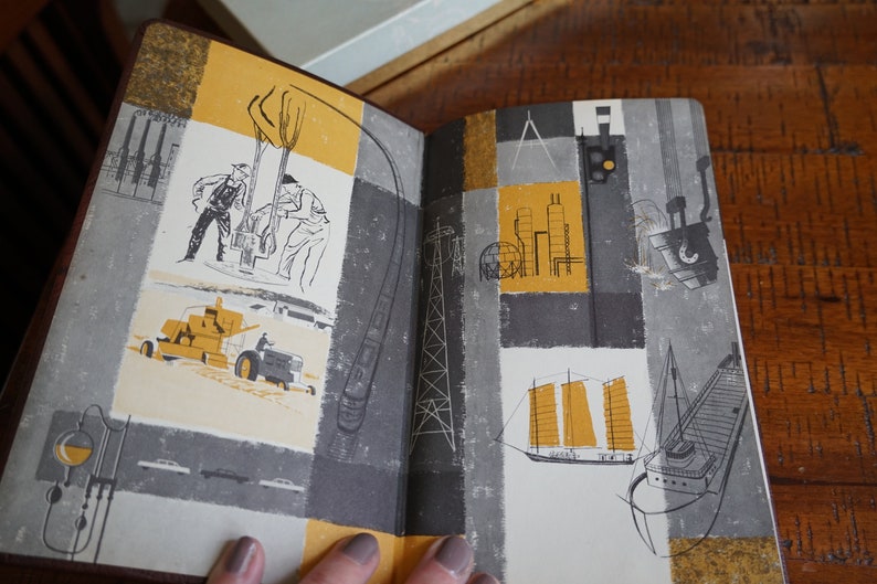 Vintage 1959 Leather Bound Executive Record and Travel Guide | Etsy