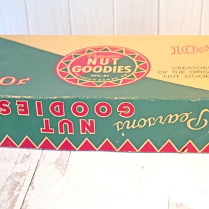 Vintage 1930s Pearson's Candy Company Nut Goodies Candy Bar Box, Red ...