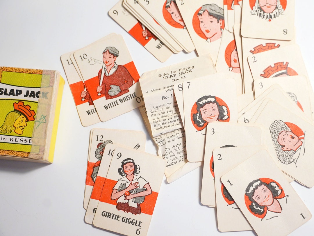 Vintage 1935 Russell Big Little Card Game Slap Jack 550-4 - Etsy