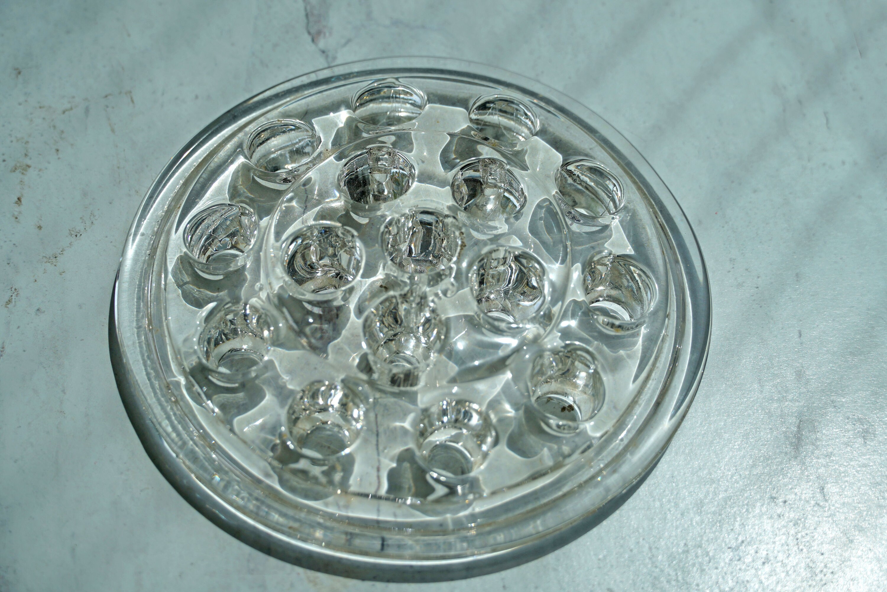 Vintage Depression Glass Frog Insert for Rose Bowl, 5 1/2", 16 Holes ...