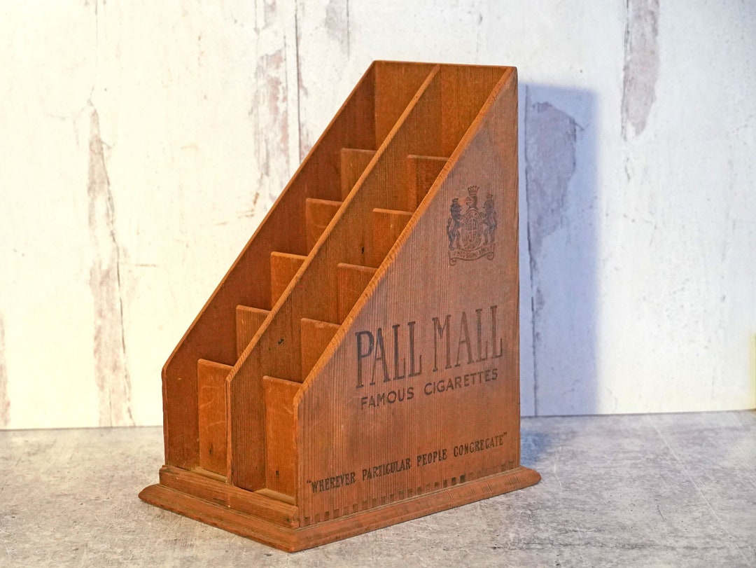 Vintage Pall Mall Wood Countertop Store Cigarette Stand - Etsy