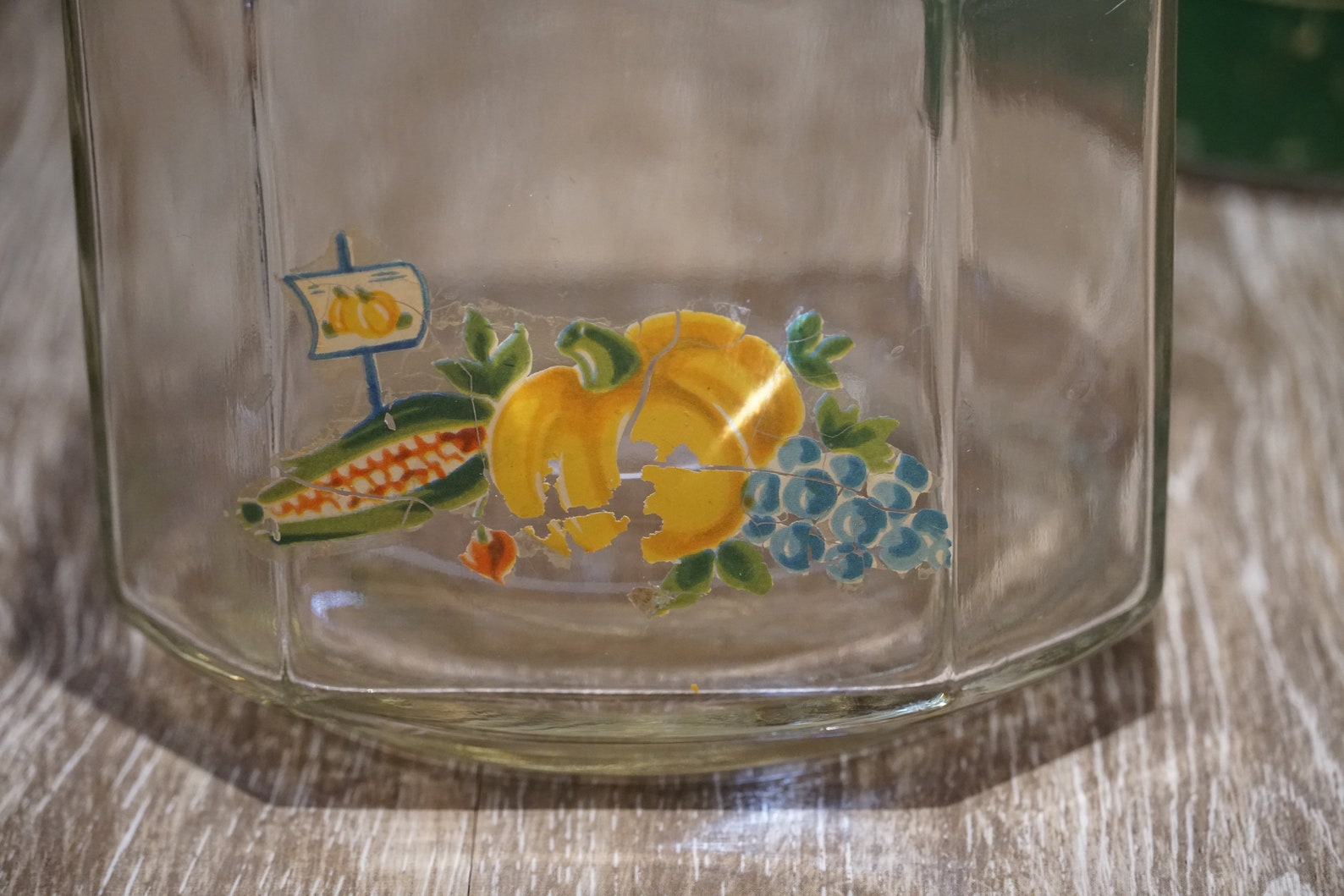 Vintage 1940s Hazel Atlas Glass Small Hoosier Jar Octagon | Etsy