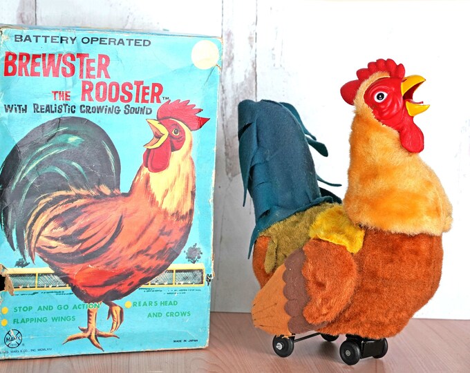 Vintage Mid-century Marx Battery Operated Brewster the Rooster Toy ...