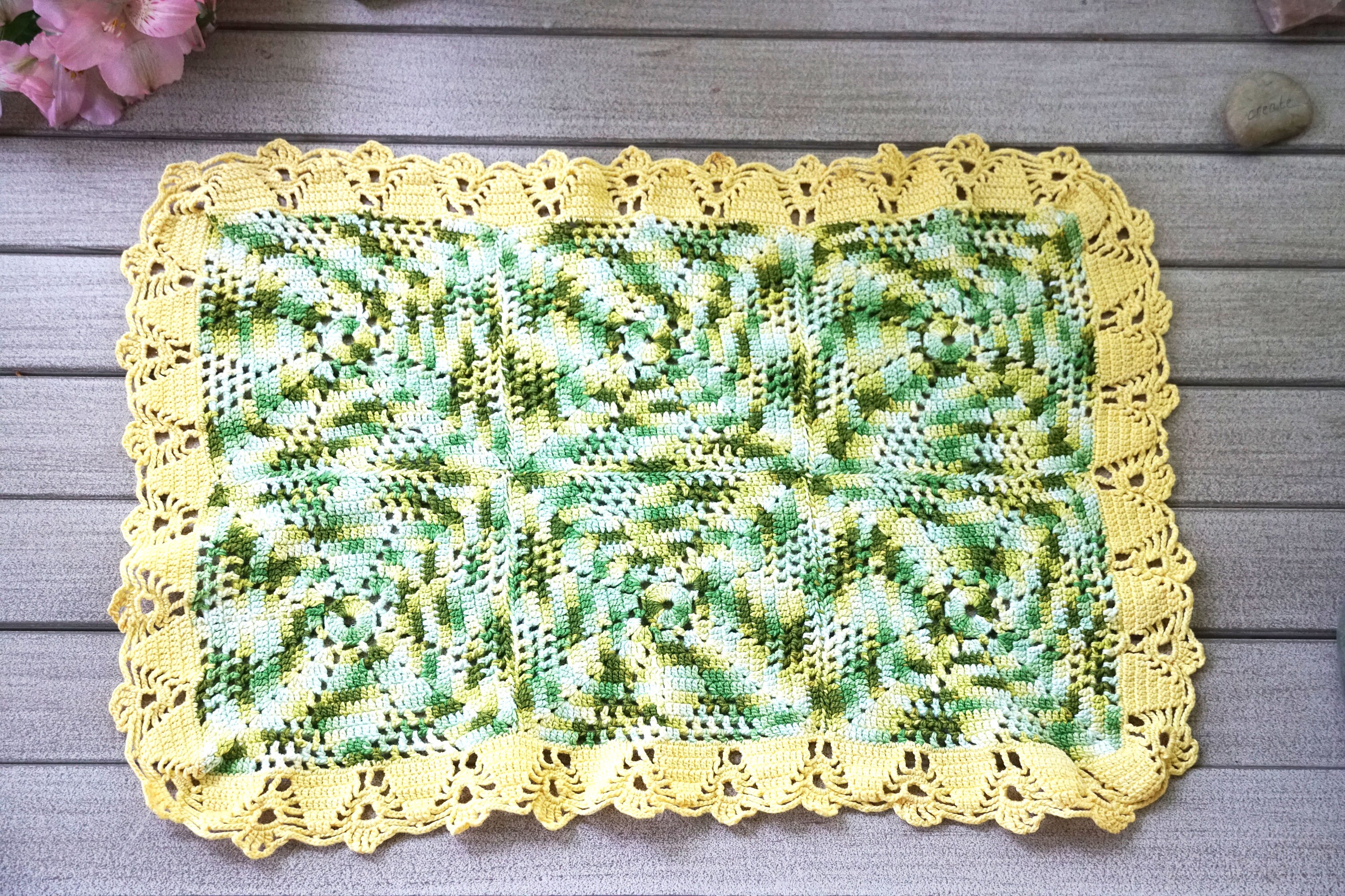 Vintage MCM Crochet Doilies Set of 3 in Vibrant Summer Colors | Etsy