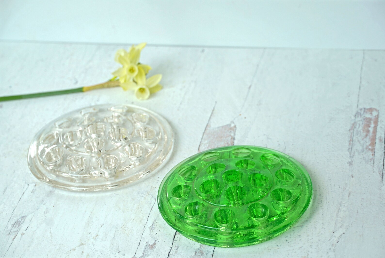 Vintage Depression Glass Frog Insert for Rose Bowl, 5 1/2", 16 Holes ...