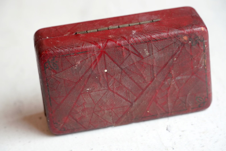 Antique 1920s Gold Tone, Men's New Gillette Razor & Blade Holder, Red ...
