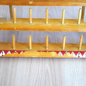 Vintage Rustic Hand-nailed Sewing Thread Spool Holder, With Flower ...