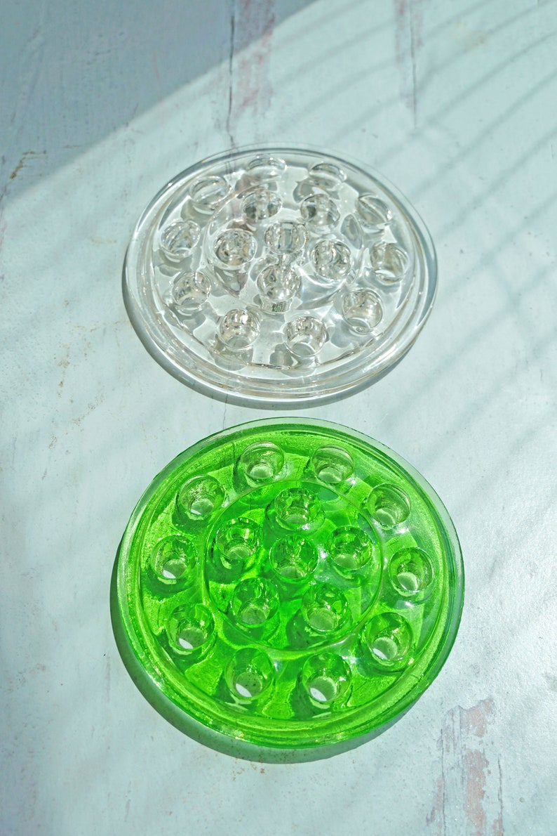 Vintage Depression Glass Frog Insert for Rose Bowl, 5 1/2", 16 Holes ...