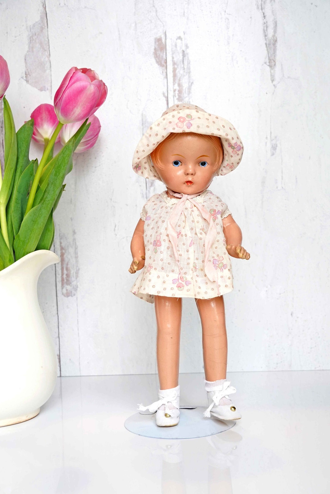 Vintage 1930s American Character 12" Petite Sally Composition Doll ...