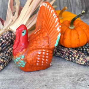 Vintage Mid Century Thanksgiving Turkey Wax Candle, Large, 6", Unburned ...