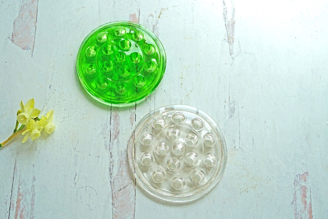 Vintage Depression Glass Frog Insert for Rose Bowl, 5 1/2", 16 Holes ...