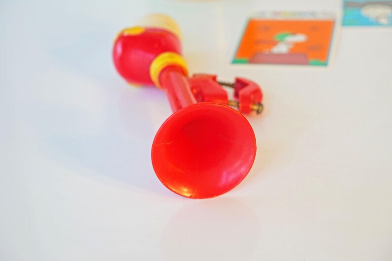 Vintage 1960s Peanuts Snoopy WWII Flying Ace Bicycle Horn, Rubber Head ...