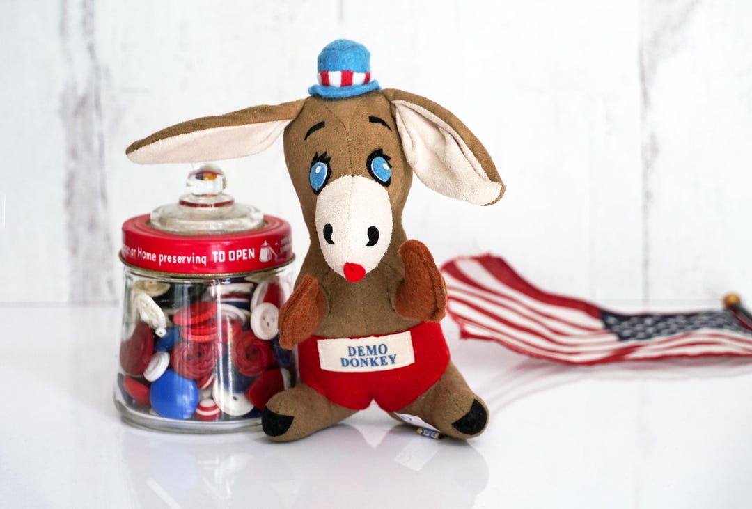 Vintage 1976 Dakin Dream Pets Demo Donkey With Original Ear Tag ...