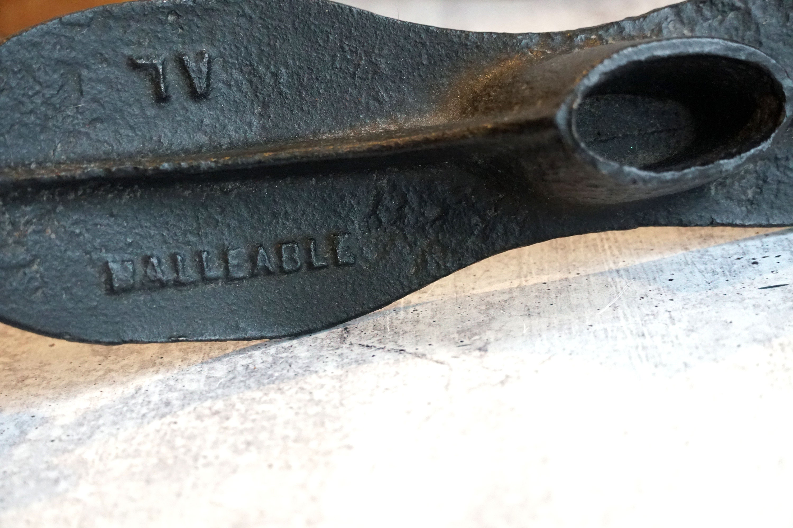 Antique Black Cast Iron Shoe Form, Marked Malleable, AL, Size 9 1/2" X ...