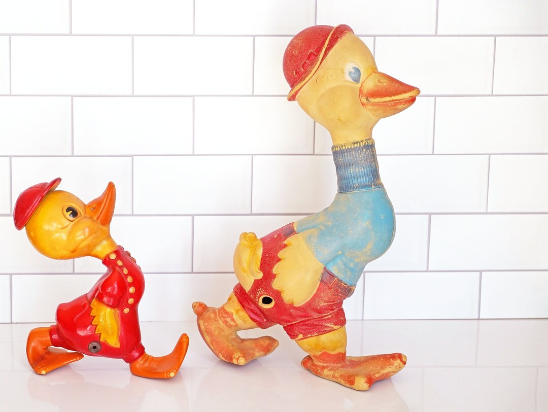 Vintage 1950s Rempel Toy Co. Tall Duck Toy, 11", Mr. Squawker ...