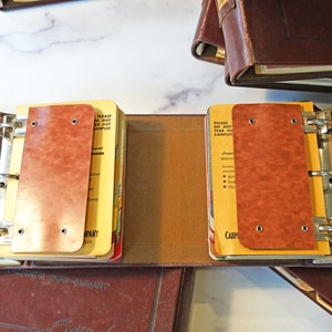 Vintage Mid-century Carpenter Paper Company 7 Leather Bound | Etsy