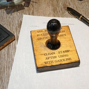 Vintage Large Handle Metal Stamp, State Office, Fertile, MINN, 7 ...