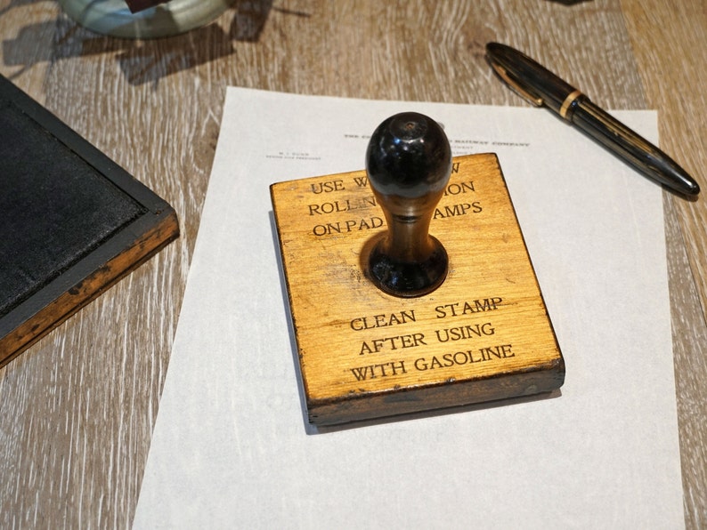 Vintage Large Handle Metal Stamp State Office Fertile MINN | Etsy