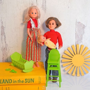Vintage 1973 77 Mattel the Sunshine Fun Family Dolls, 2321, Mom, Dad ...