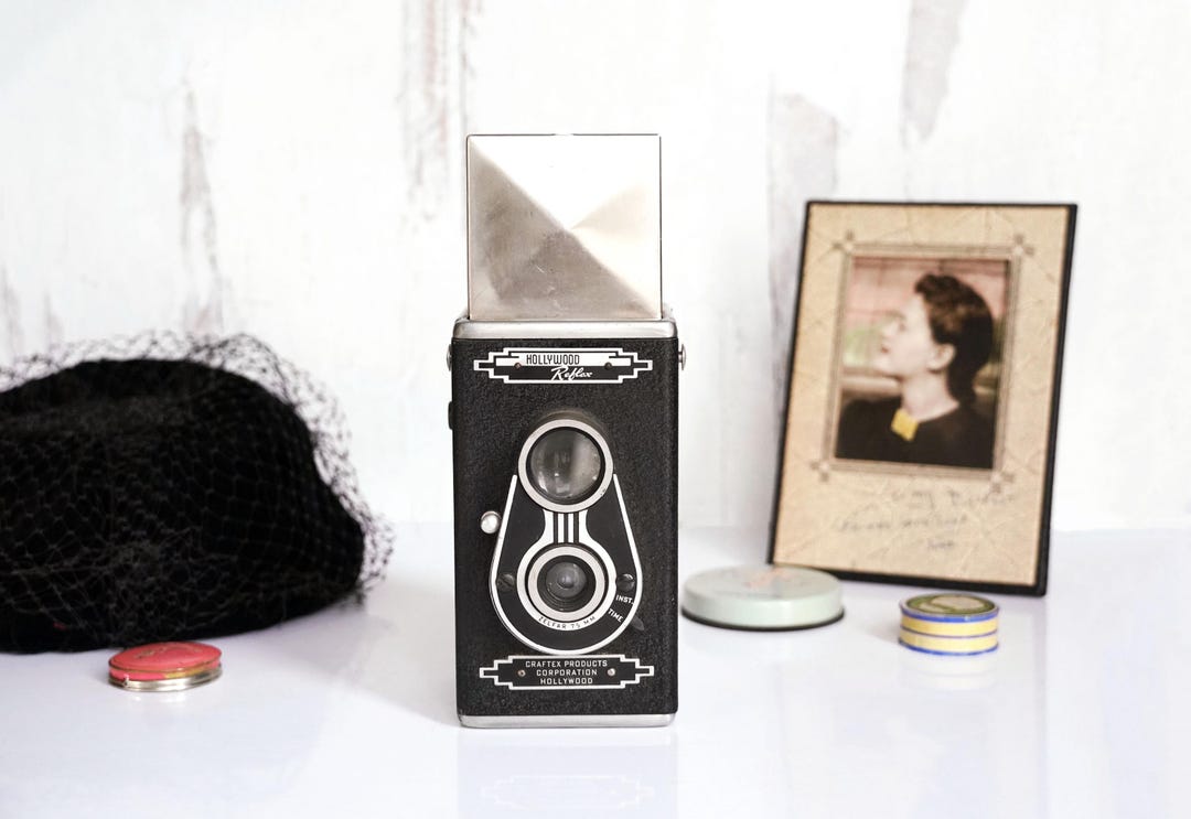 Vintage 1940s Craftex Hollywood Reflex Camera, Zelfar 75 Mm Lens ...