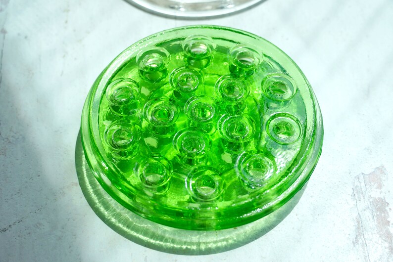 Vintage Depression Glass Frog Insert for Rose Bowl, 5 1/2", 16 Holes ...